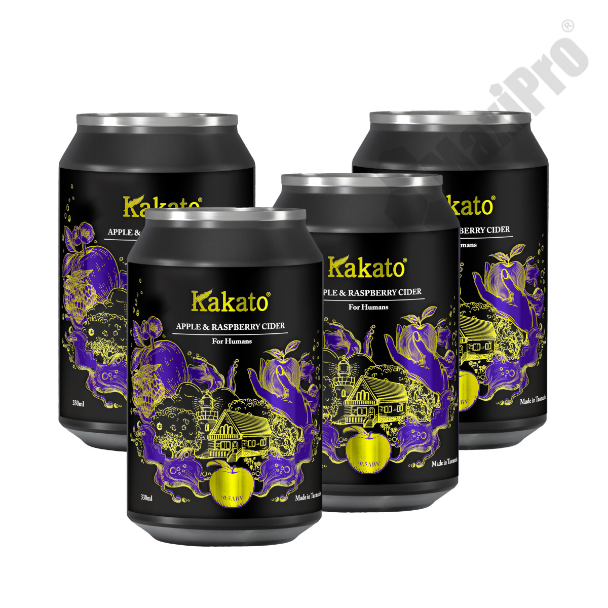 Kakato Raspberry Sparkling Cider x 6 cans | MaxiPro Online Store